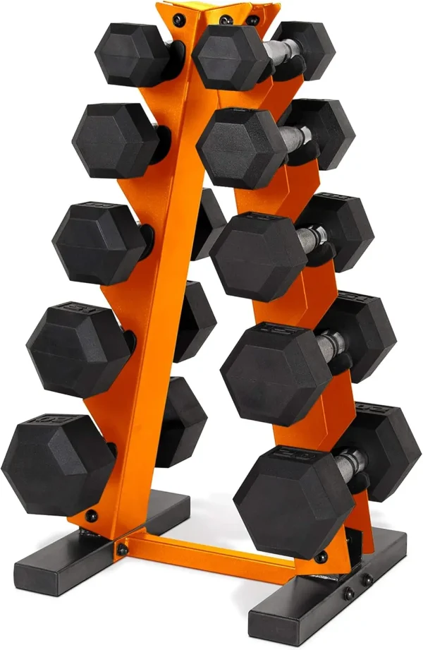 150 LB Coated Hex Dumbbell Weight Set - Peter's Peak Performance
